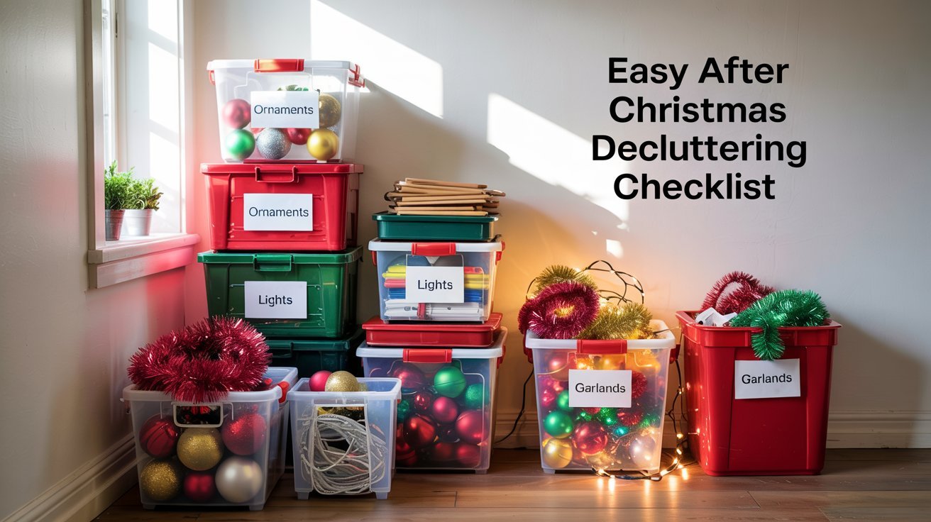 Easy After Christmas Decluttering Checklist