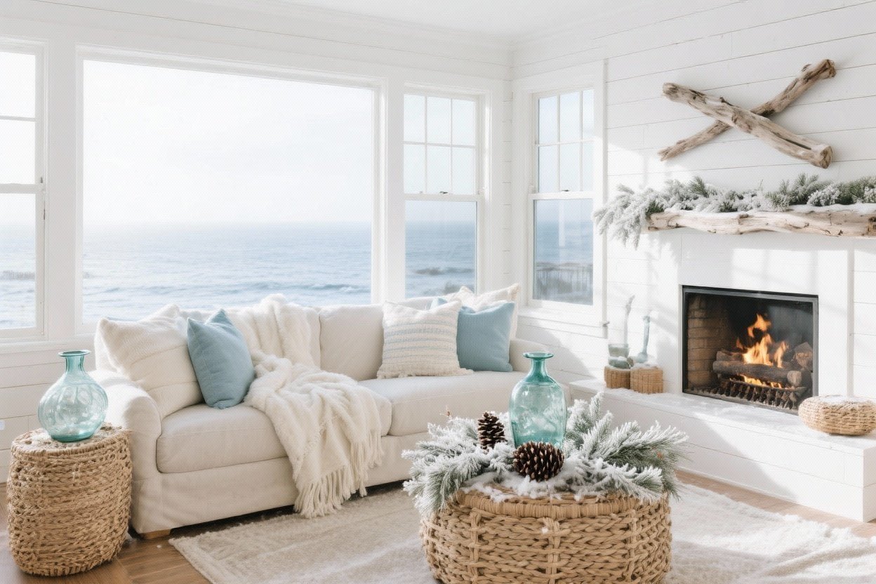 Winter Coastal Home Decor Ideas That Bring Beachy Magic Home